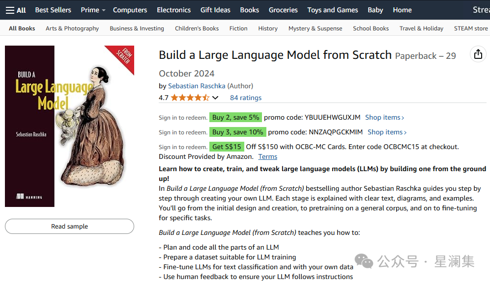 GitHub 42k+ 星标！美亚 4.7 分！《从零构建大模型》这本书带你从零打造自己的大语言模型 (LLM)！_从零构建大模型 pdf-CSDN博客