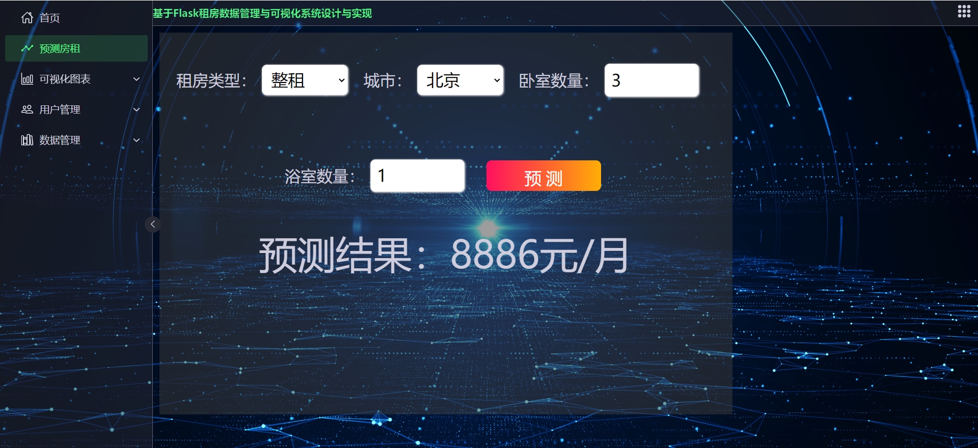 计算机毕设之大数据项目深度学习算法大数据深度学习 Python基于flask实现的租房数据管理与可视化系统 Csdn博客