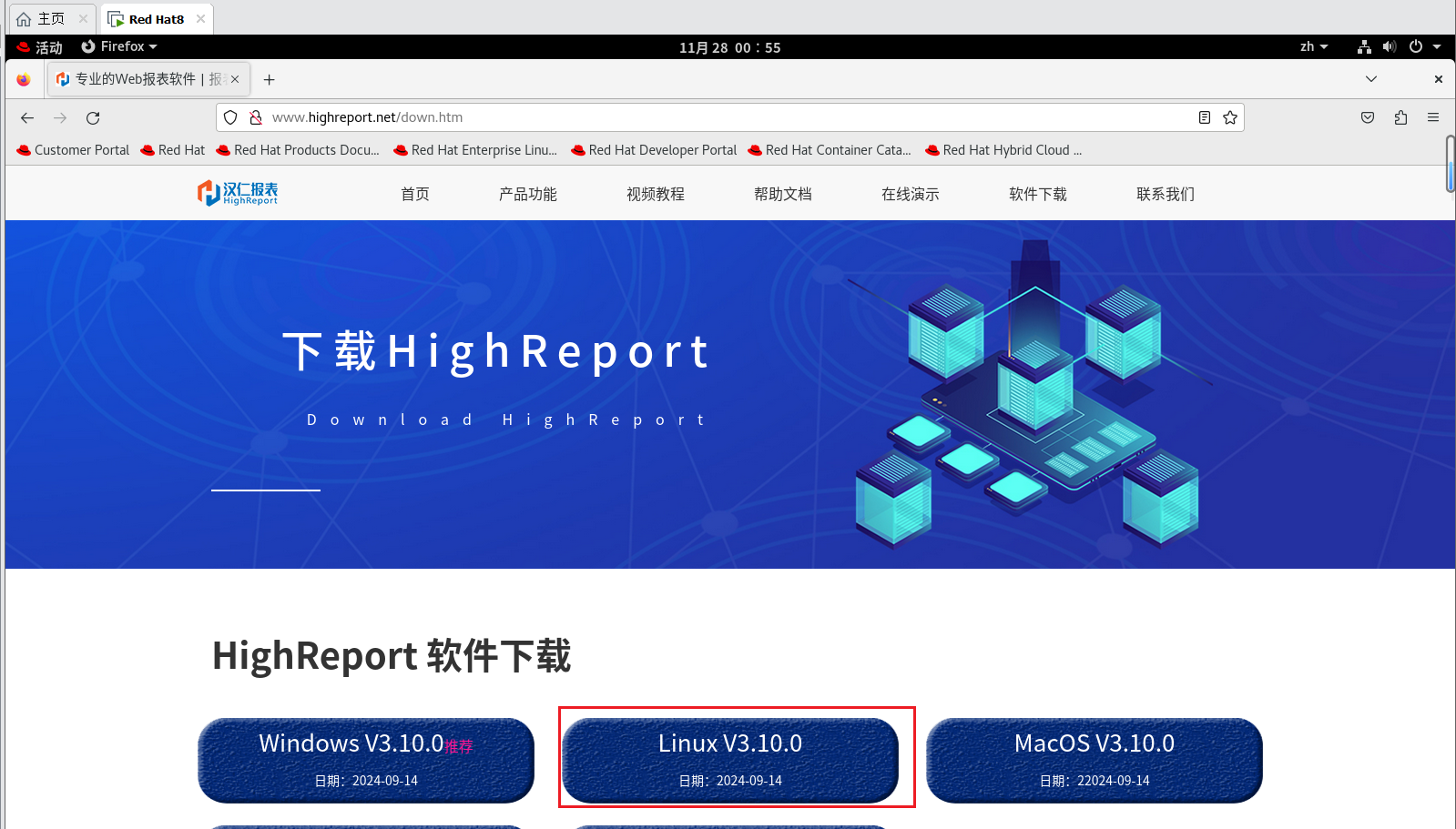 RedHat系统部署报表软件_highreport垃圾框架-CSDN博客