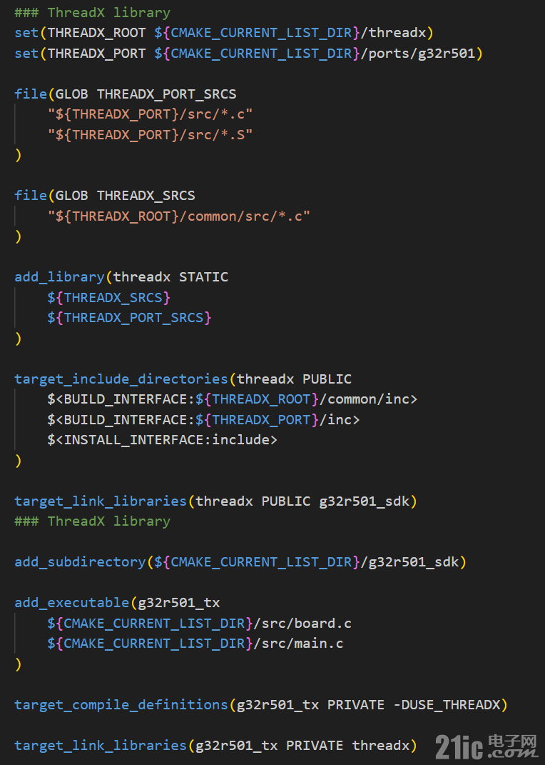 [G32R] 使用 cmake+vscode 环境移植 ThreadX 到 G32R501_threadx cmake-CSDN博客