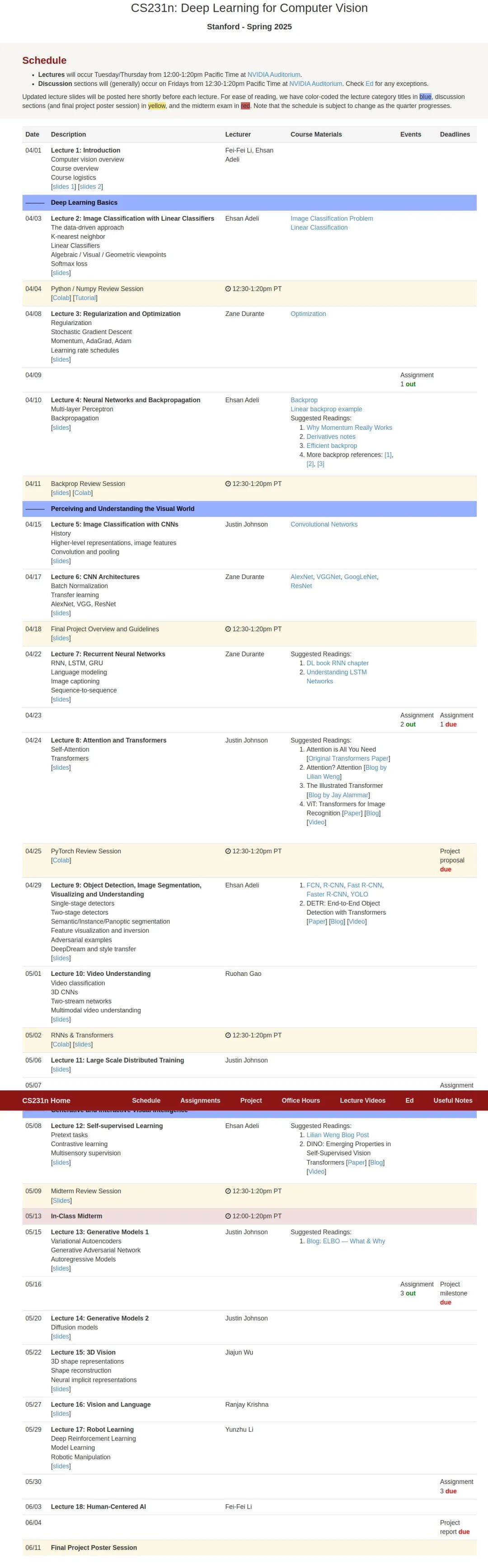 时隔8年，AI女神李飞飞团队CS231N计算机视觉课程来了！-CSDN博客