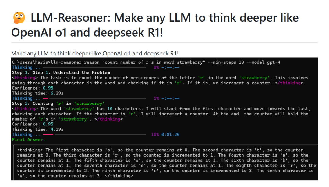 LLM-Reasoner：让任何大模型都能像DeepSeek R1一样深入思考_reason llm-CSDN博客