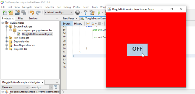 Java JToggleButton with Example using NetBeans-CSDN博客