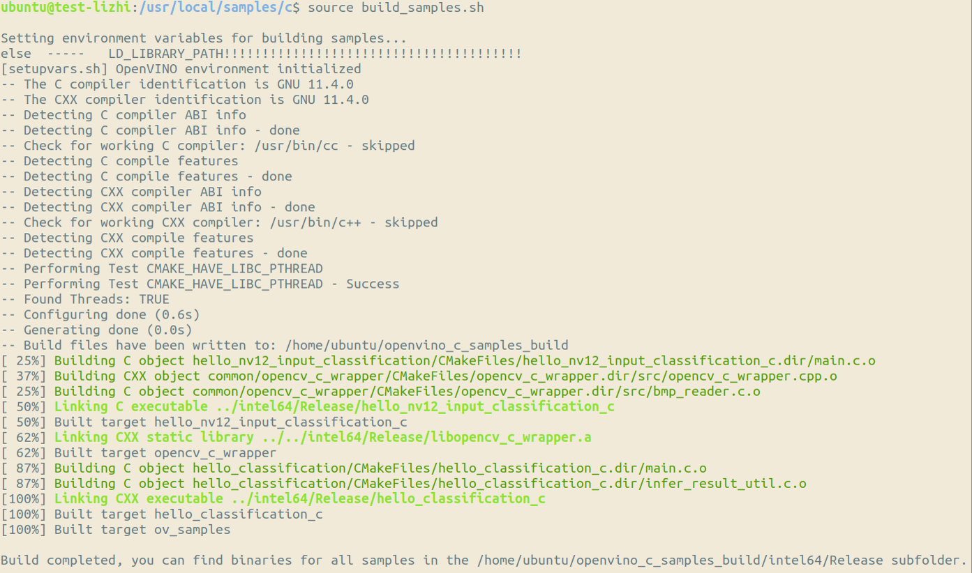 在 ubuntu22.04 中 安装 OpenVINO 并运行 Classification C Sample_ubuntu22.04安装openvino-CSDN博客