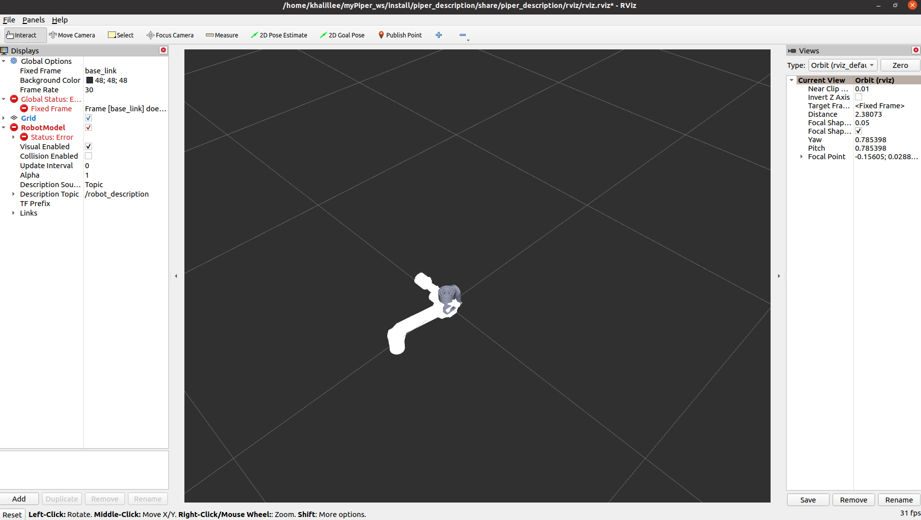持续更新|第七弹：松灵PIPER机械臂实现Eigen线代库解算正逆运动学_松灵机械臂dh-CSDN博客