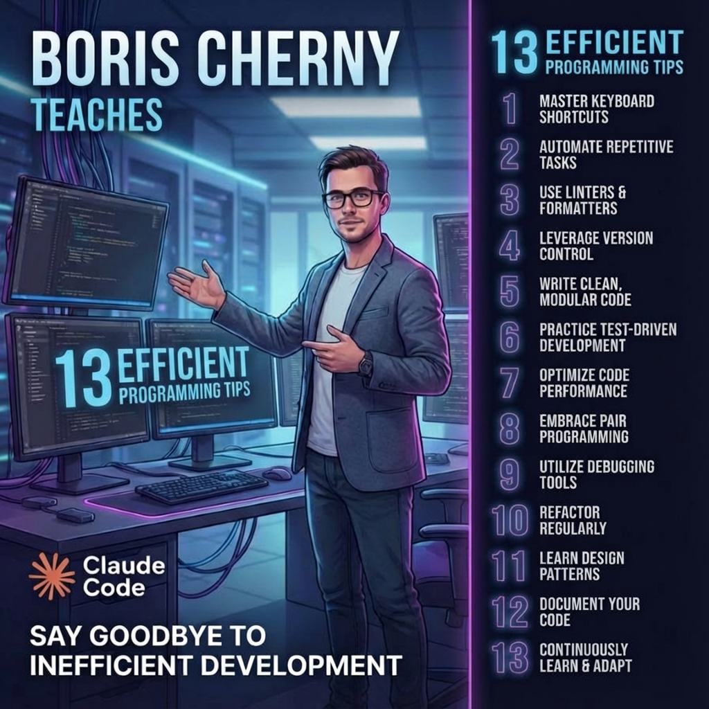 Claude Code创始人Boris Cherny亲授：13个高效编程技巧，告别低效开发_boris 13种-CSDN博客