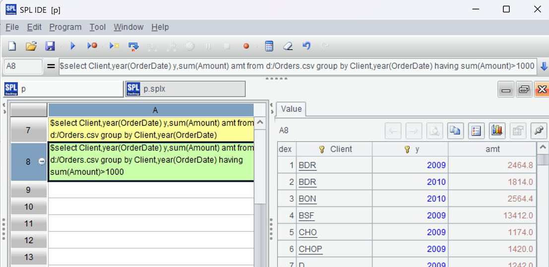 如何用 esProc SPL 在 csv 文件上执行 SQL-CSDN博客