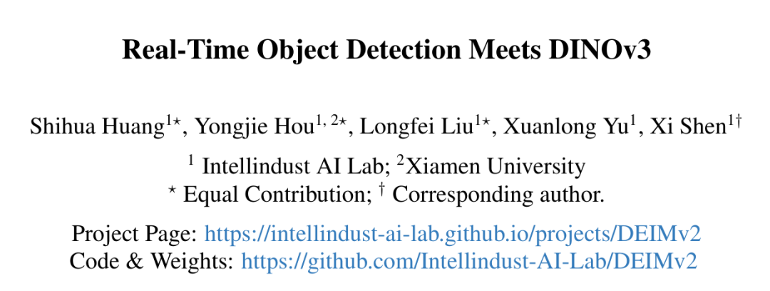 DEIMv2登场：当实时DETR遇上DINOv3，YOLO系列迎来最强对手_real-time object detection meets dinov3-CSDN博客