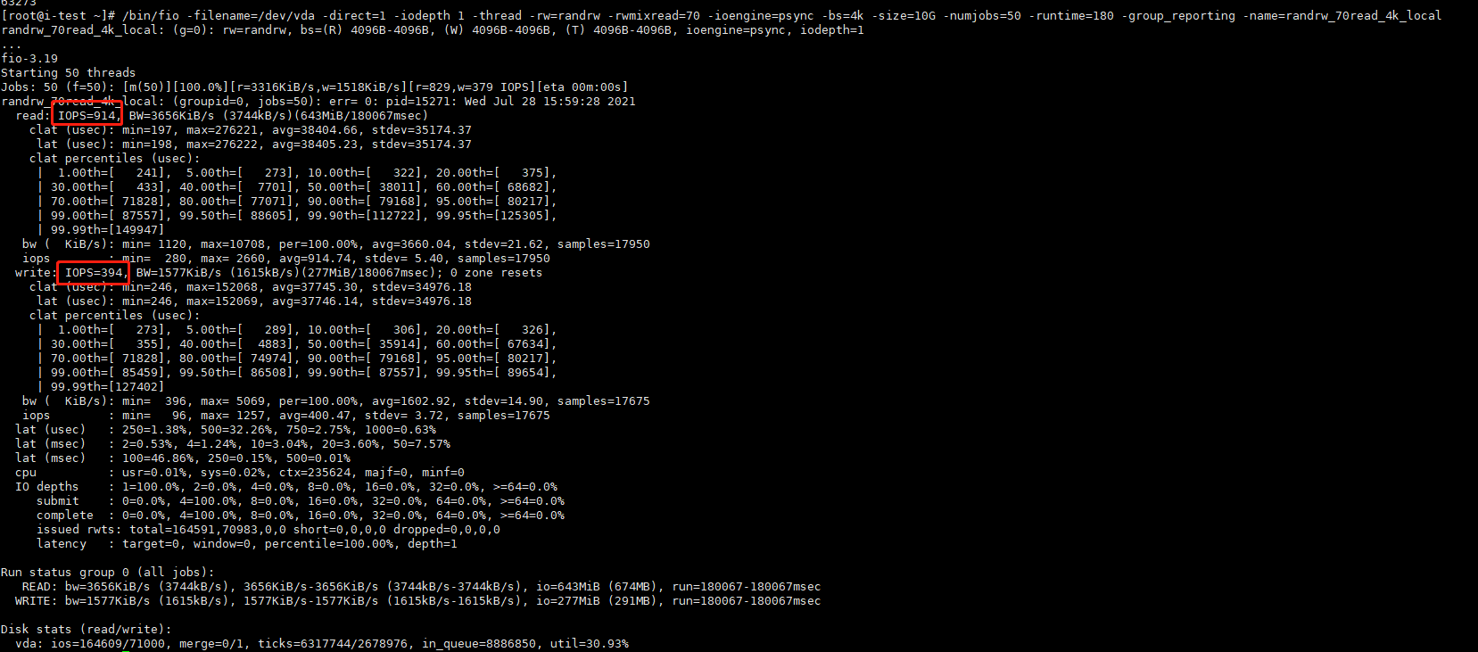 fio 存储性能测试_fio测试磁盘性能-CSDN博客