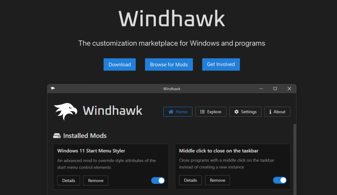 一键爆改 Windows 系统！不到 10MB 定制神器！_windhawk-CSDN博客