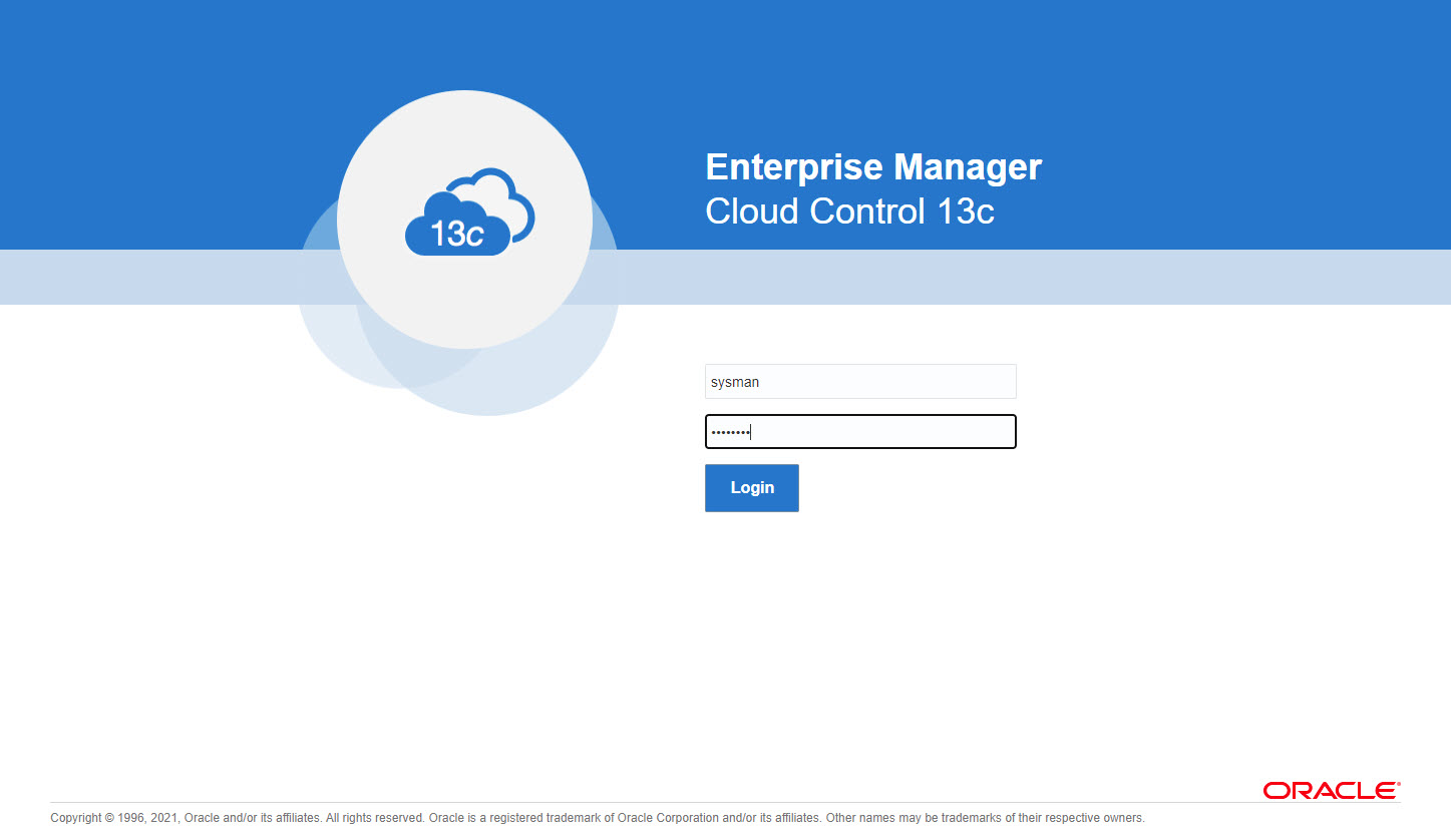 Oracle Enterprise Manager Cloud Control 13c Release 5 (13.5) Silent ...