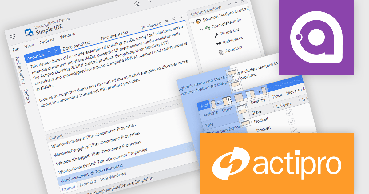 将停靠窗口添加到 Avalonia 应用程序_avalonia mdi-CSDN博客