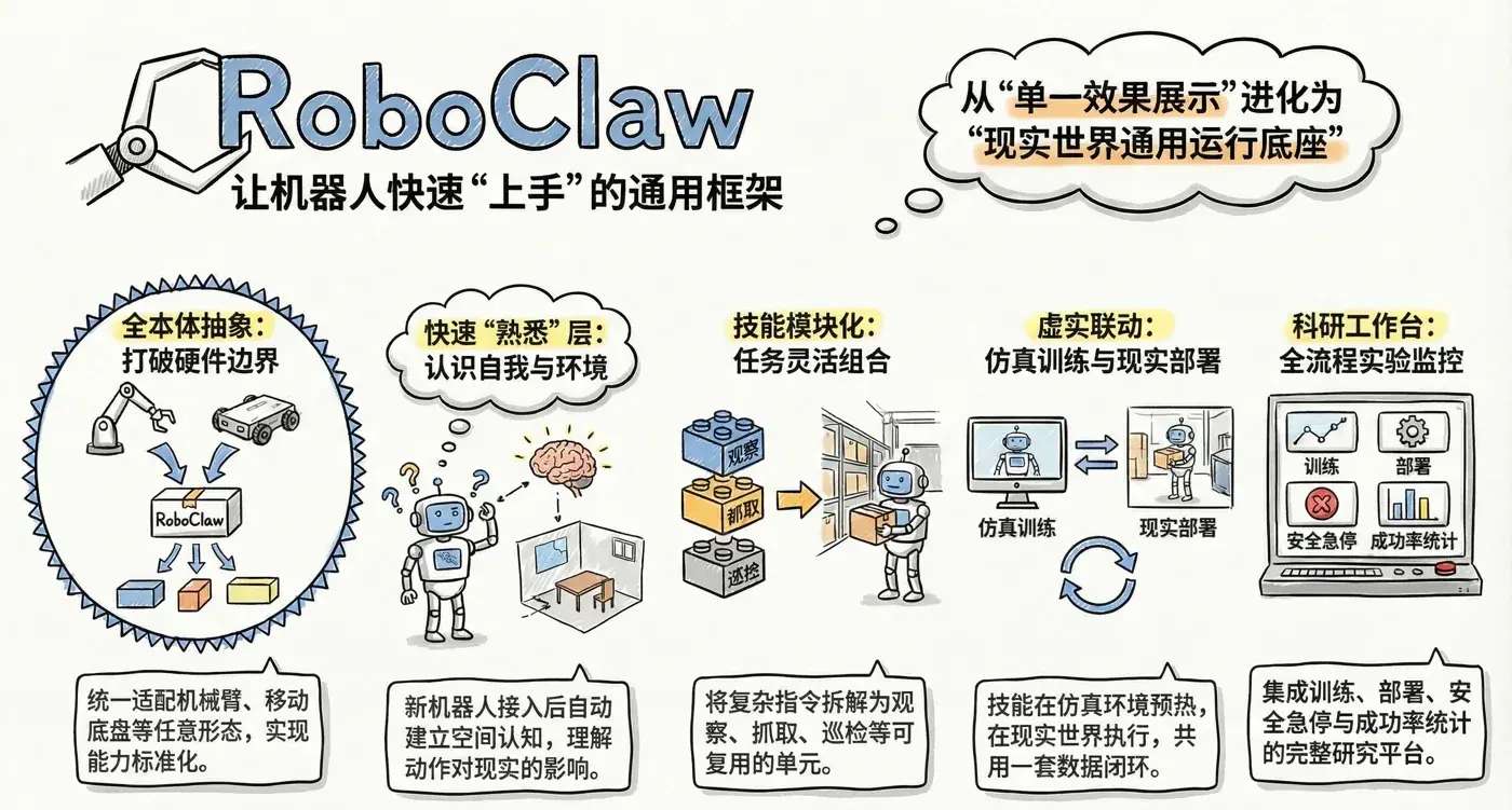 龙虾+机器人！RoboClaw：首个面向具身智能的AI助手来了_机器人_Tom Hardy-DAMO开发者矩阵