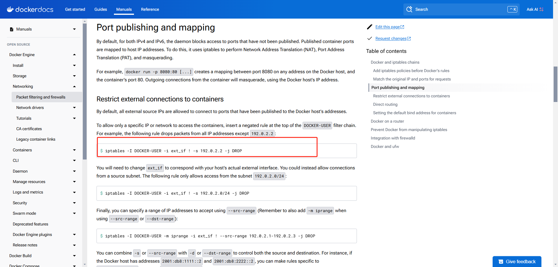基于iptables的Docker端口白名单控制_docker iptables-CSDN博客