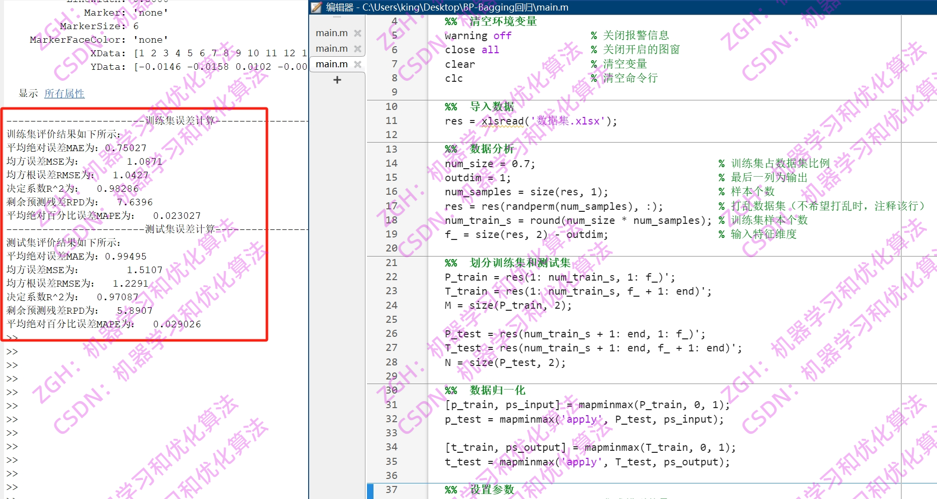 Matlab 基于BP神经网络结合Bagging(BP-Bagging)集成算法的多变量回归预测-CSDN博客
