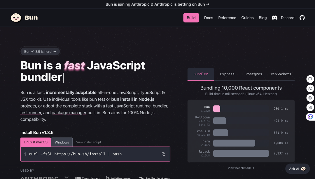 Bun：JavaScript与TypeScript应用的革命性全栈工具包-CSDN博客
