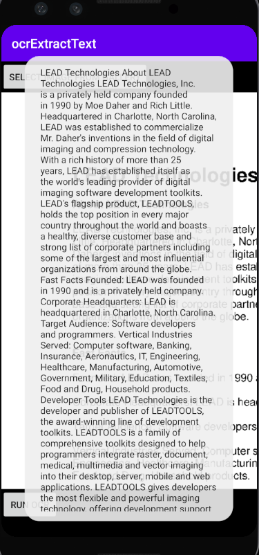 LEADTOOLS SDK使用OCR识别图像中文本 - Android Java_leadtools ocr识别图像中的中文-CSDN博客
