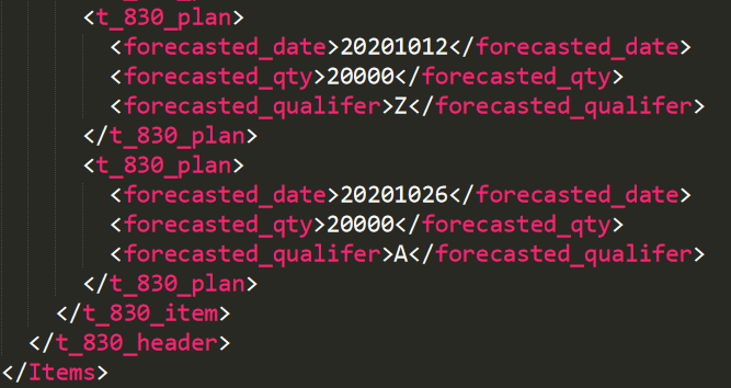 汽车行业EDI教程【北美X12标准】——830长期交付预测详解_ansi x12 830 planning schedule with ...