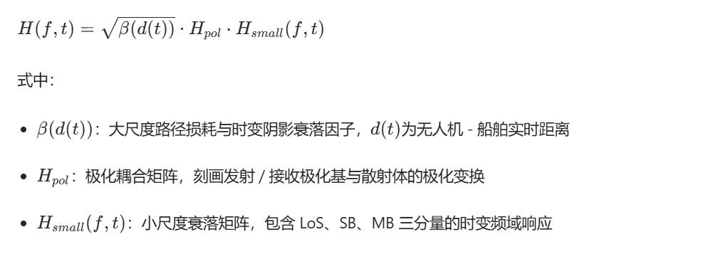 【无人机通信】无人机 - 船舶毫米波 MIMO 极化信道模型Matlab复现代码-CSDN博客