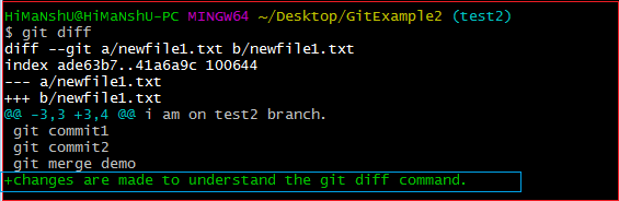 Git Diff命令-CSDN博客