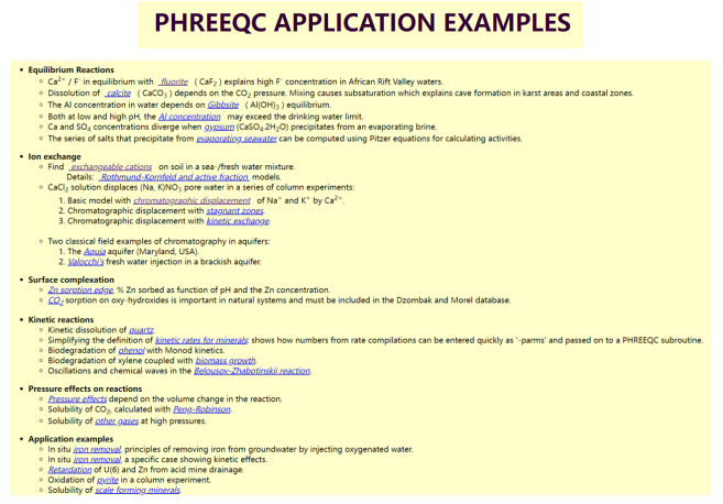 PHREEQC实践建模技术方法