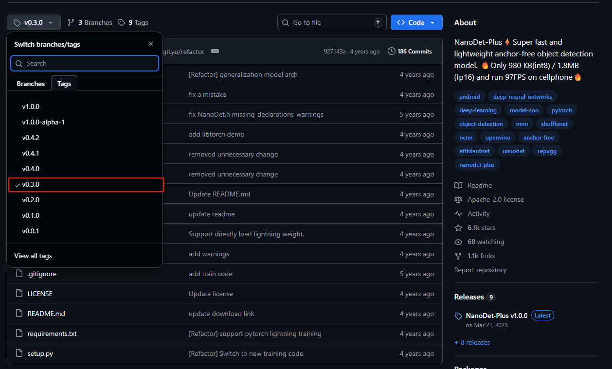 Nanodet模型的训练以及移植到ROS中-CSDN博客