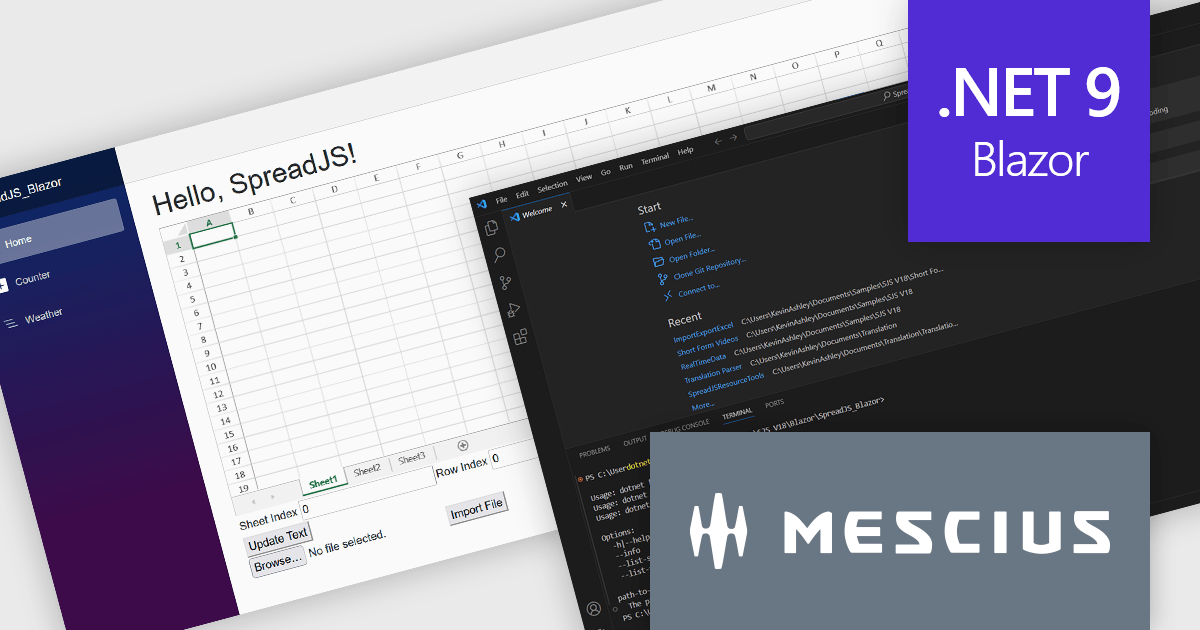 使用 Blazor 导入和导出 Excel-XLSX SpreadJS_blazor导出excel-CSDN博客