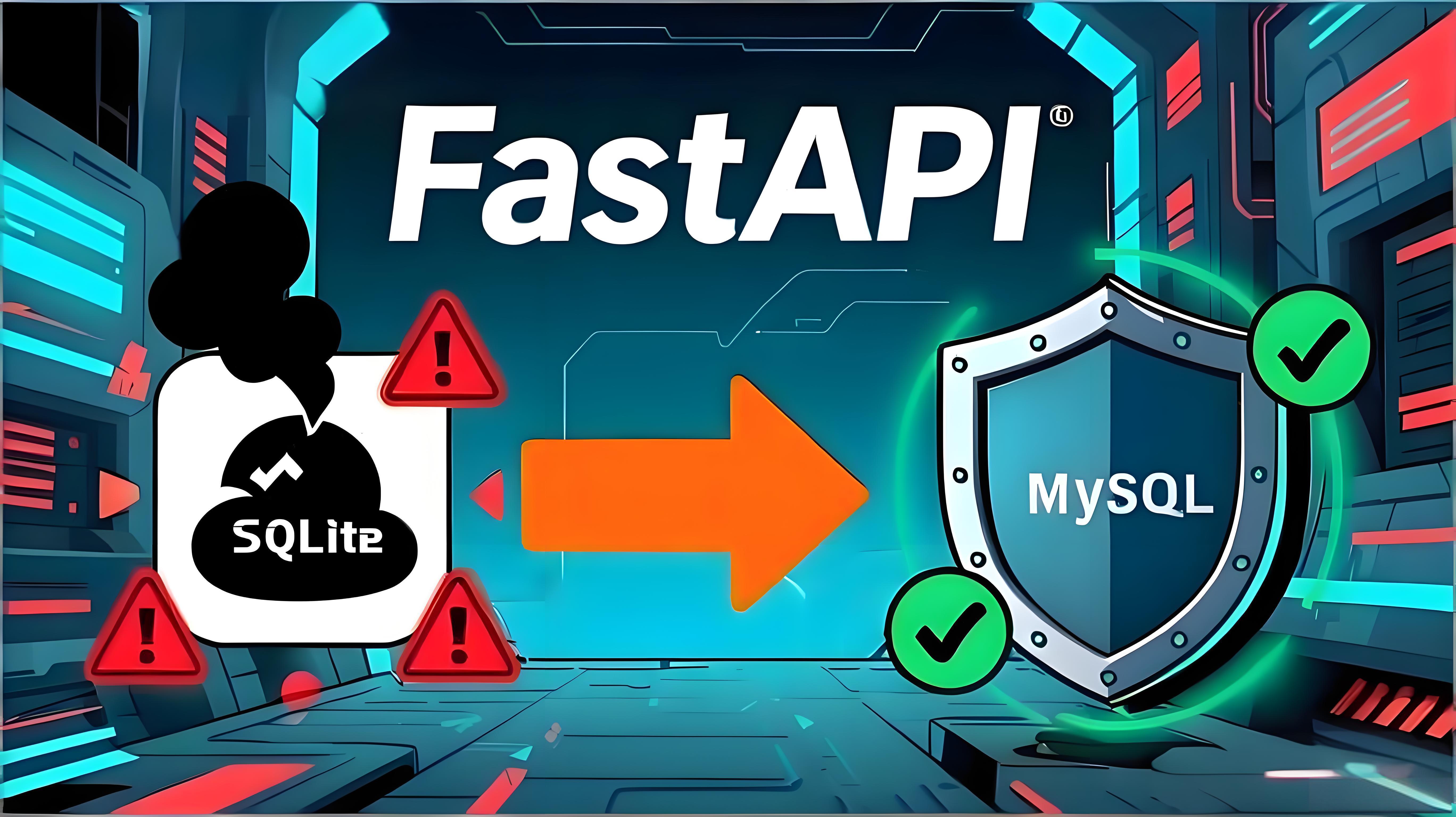 别等着被骂：API上线前，一定要把SQLite换成MySQL，附 FastAPI对接代码_fastapi mysql-CSDN博客