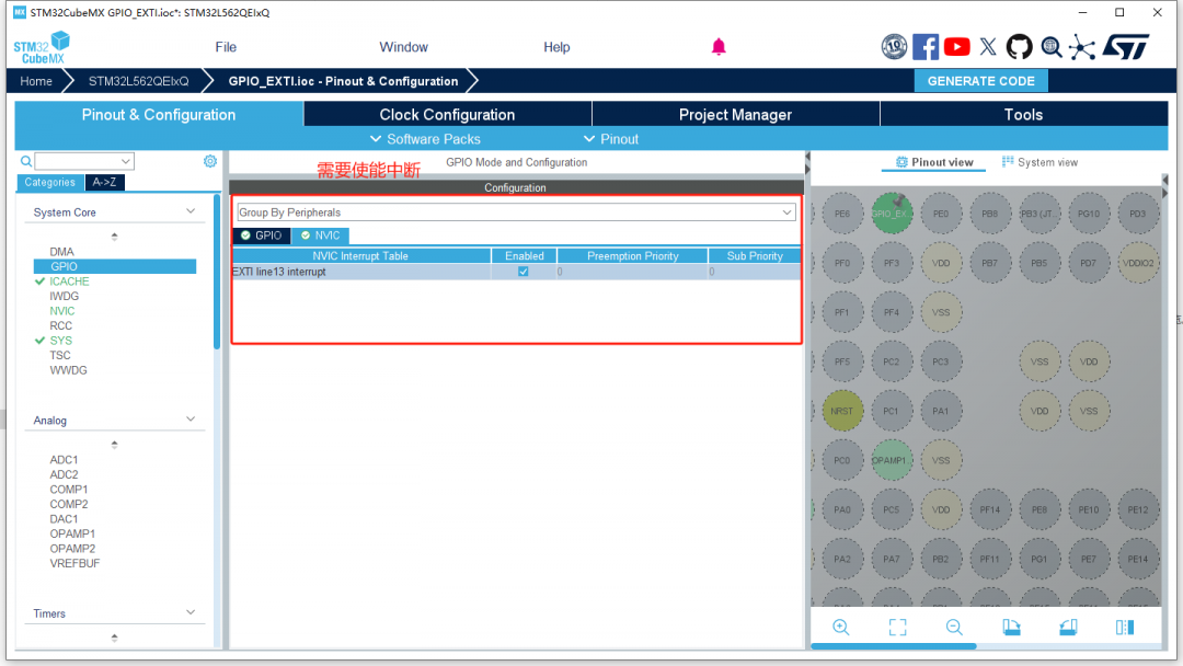 [STM32L5]【STM32L562E-DK测评活动】by clever:02-外部中断检测-CSDN博客
