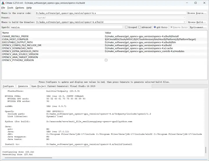 Windows安装CUDA版OpenCV【really有用哦+墙裂推荐！】_opencv cuda版本-CSDN博客