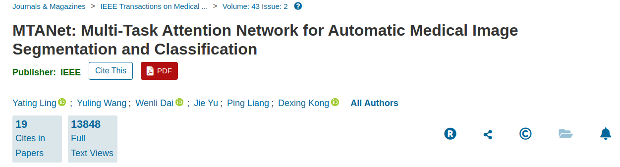 TMI - 2024 医学图像自动分割和分类的多任务注意力网络_mtanet: multi-task attention network for automatic-CSDN博客