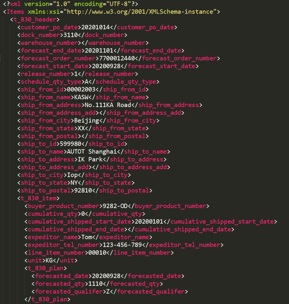 汽车行业EDI教程【北美X12标准】——830长期交付预测详解_ansi x12 830 planning schedule with release capabi-CSDN博客